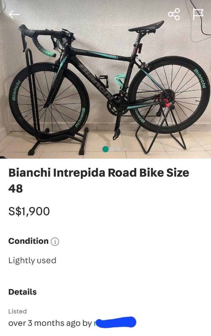 Bianchi Intrepida 48cm, Sports Equipment, Bicycles & Parts, Bicycles on ...