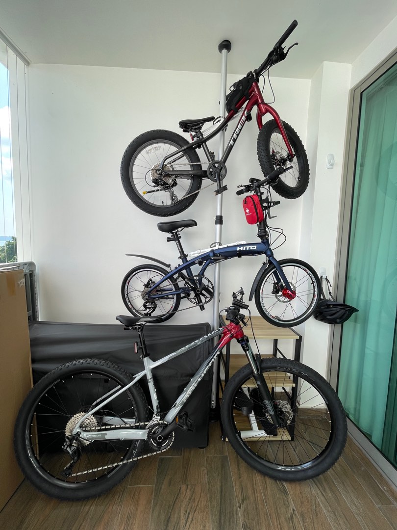 Bicycle Pole rack dual stand pole, Sports Equipment, Bicycles & Parts ...