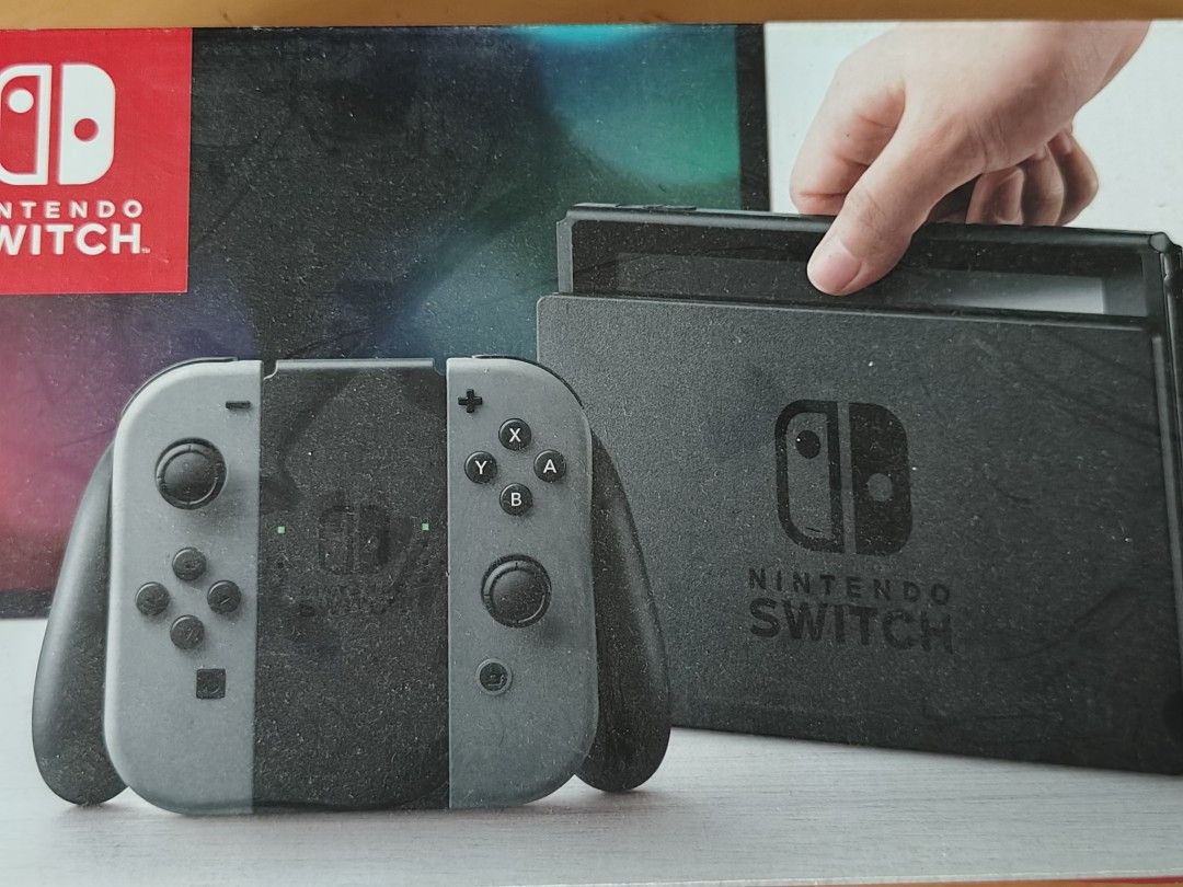 Box only- Nintendo switch gen1 dual grey Gray console device, Video ...