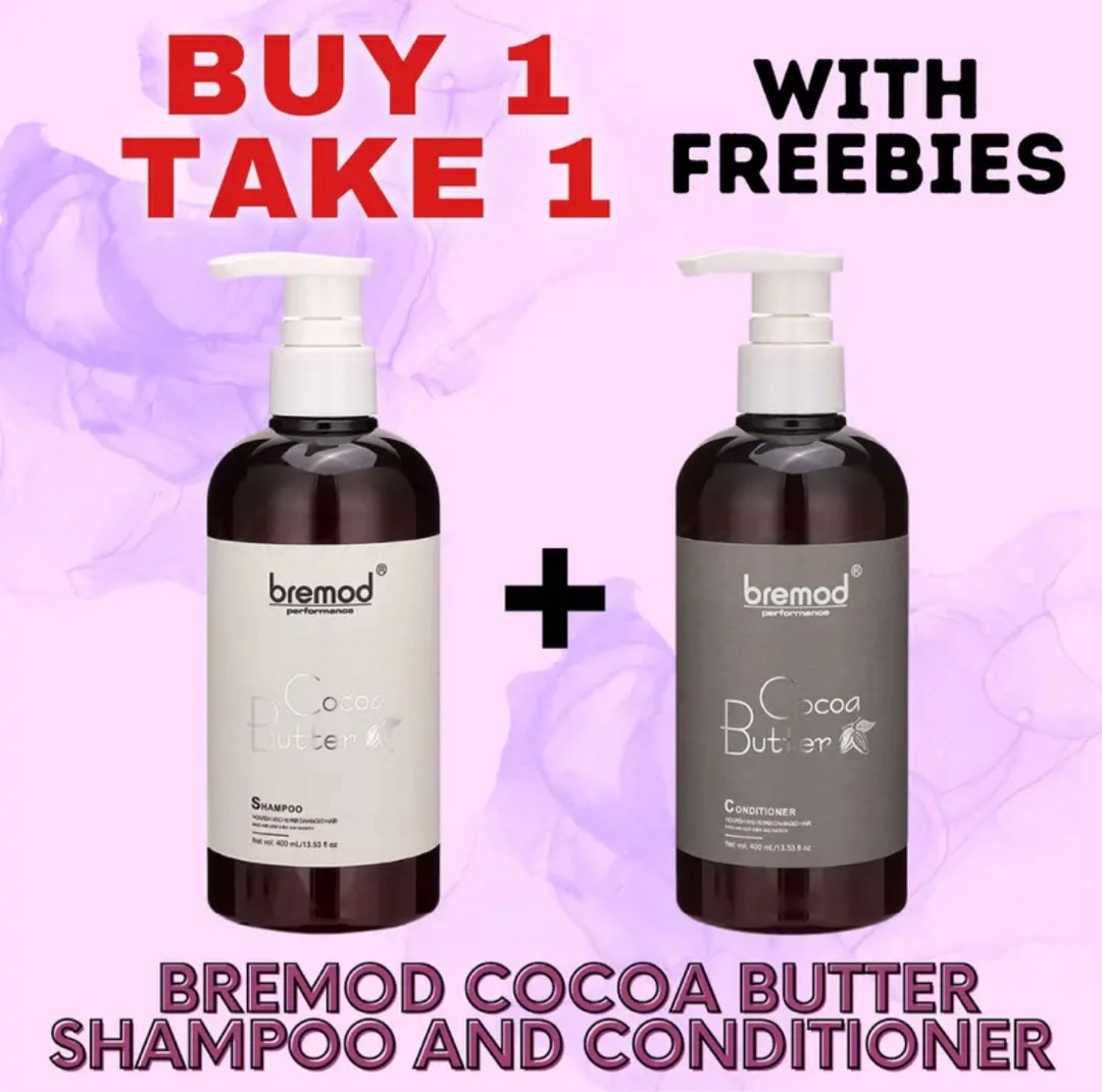 BREMOD COCOA BUTTER SHAMPOO AND CONDITIONER (B1T1), Beauty & Personal ...