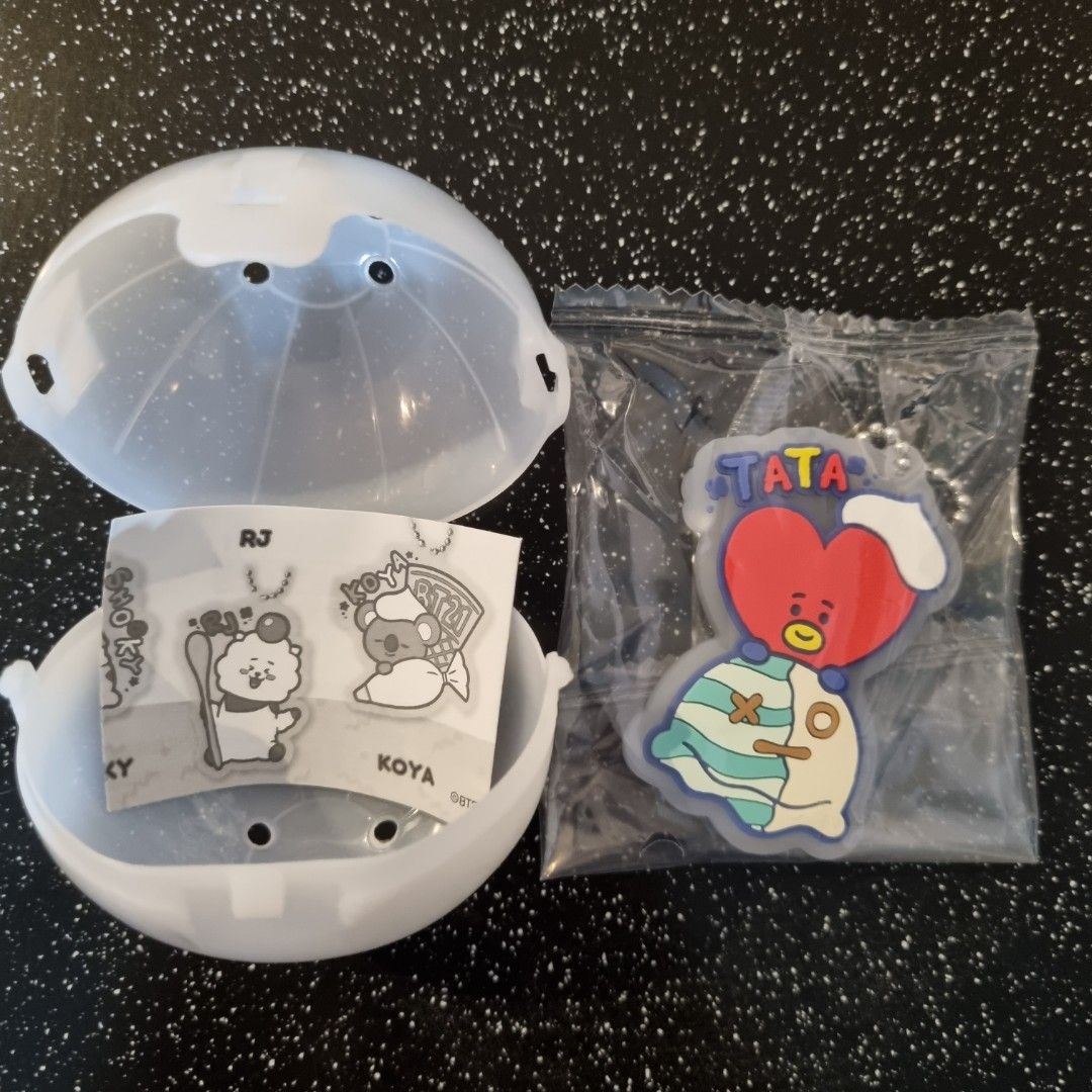 BT21 Tata Poppin Sundae Silicone Keyring Japan Gachapon BTS on Carousell