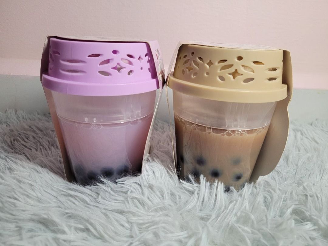 Bubble Tea Air Freshner (Tipsy Grape/ Milk Tea scented), Furniture ...