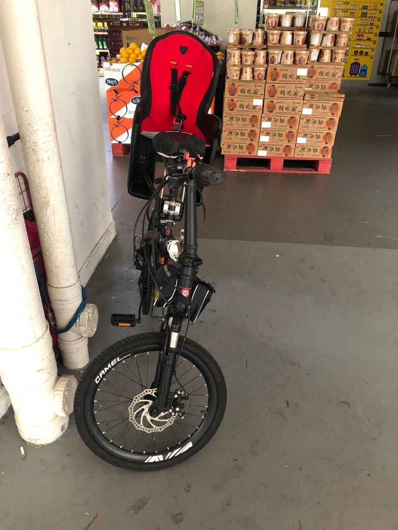 Camel foldable Bicycle with Hamad child seat, Sports Equipment ...