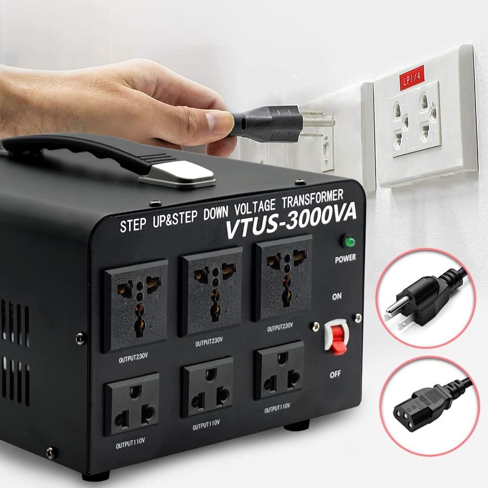 Cantonape Voltage Transformer Converter 3000 Watt Step Up/Down Convert ...