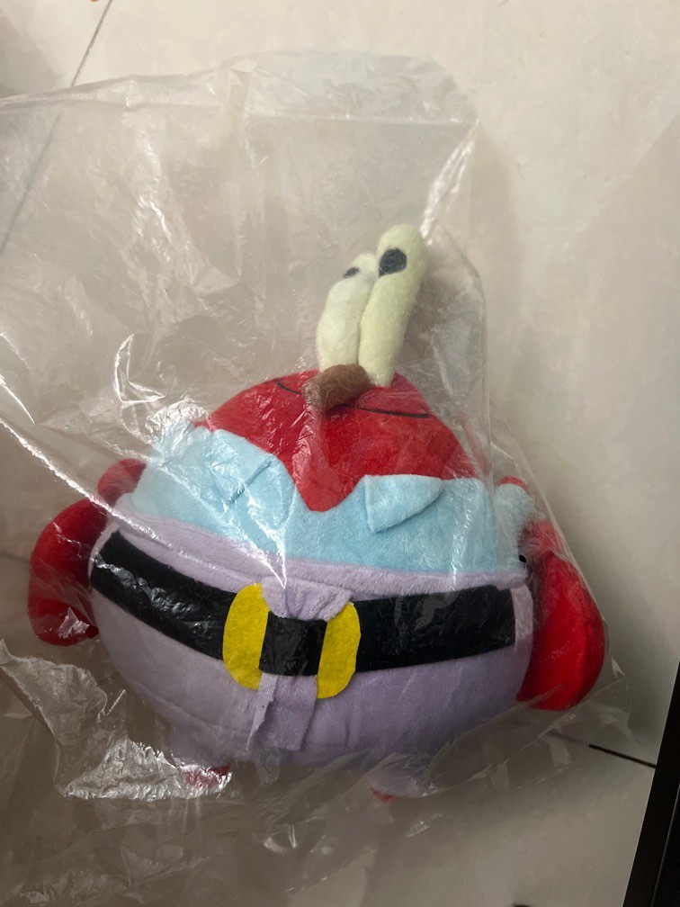 Captain Krabs Crab Soft Toy SpongeBob SquarePants, Hobbies & Toys, Toys ...