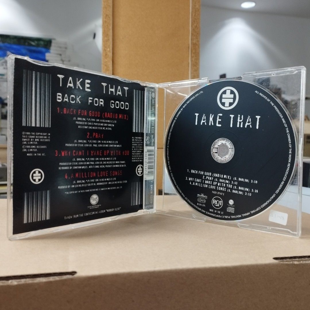 (CD) TAKE THAT - BACK FOR GOOD CD 2, Hobbies & Toys, Music & Media, CDs ...