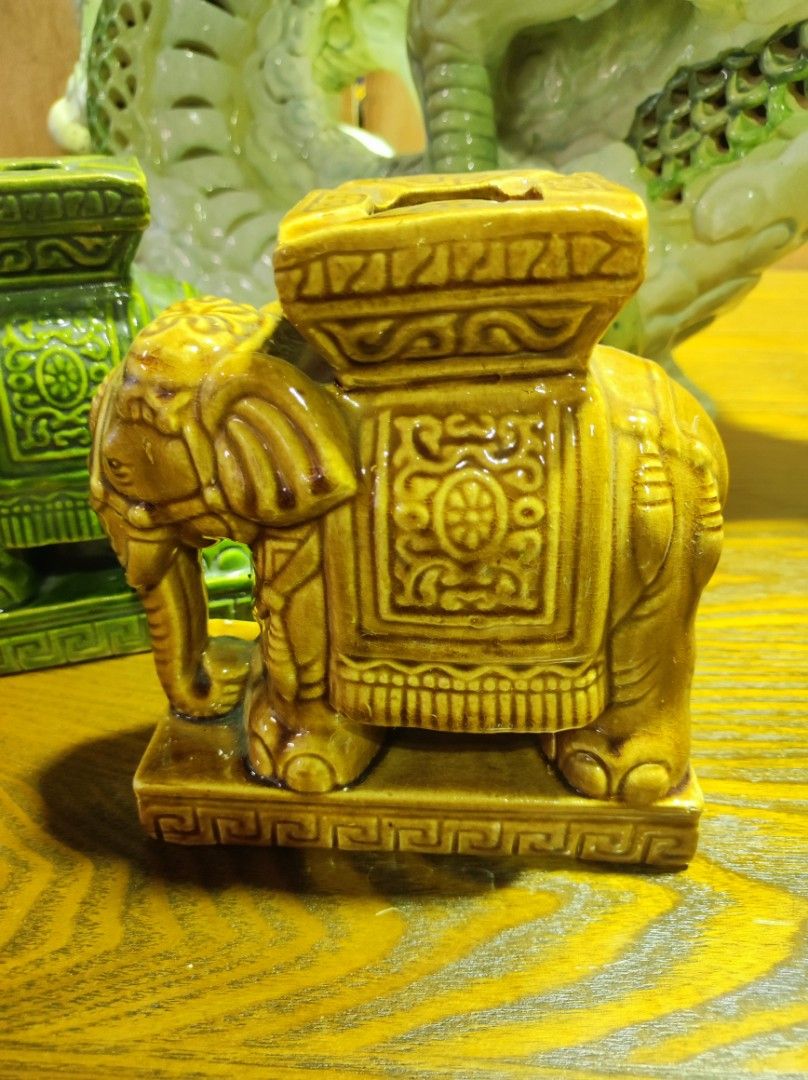 Ceramic Elephant Display Collection @$5, Furniture & Home Living, Home ...