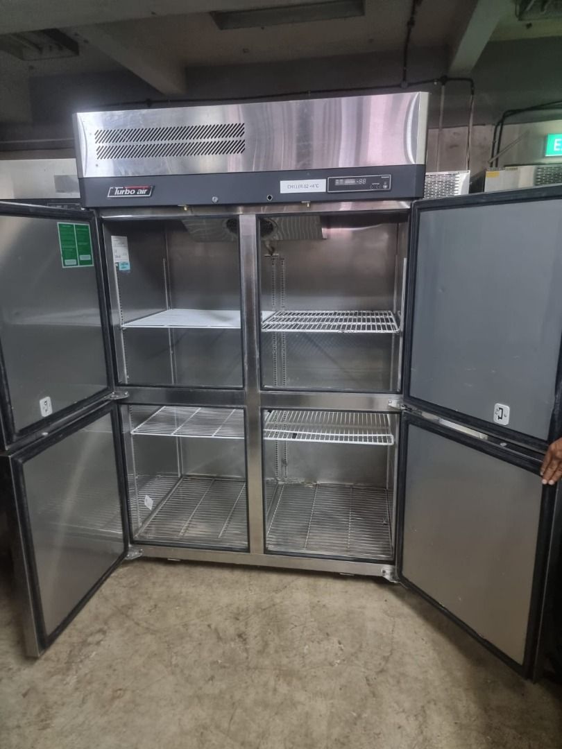 Chiller 4 Door Upright c/w wheels Stainless Steel TurboAir #Promotion ...