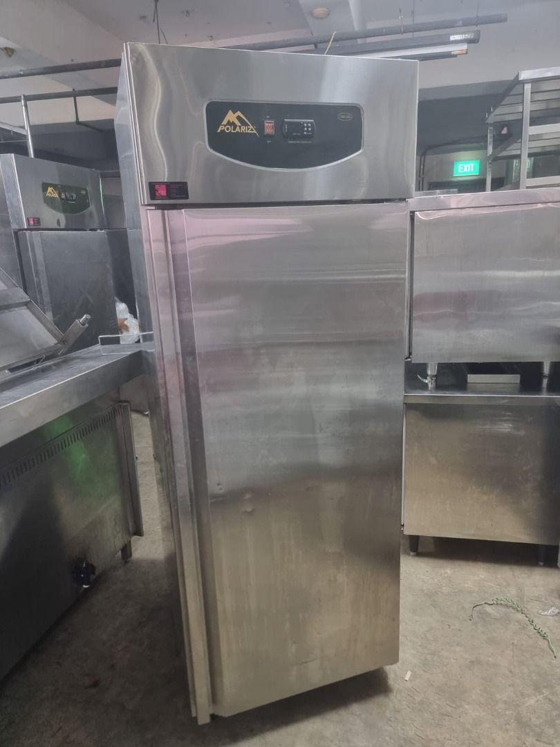 Chiller Full door Upright Chiller c/w Wheel #Polariz Stainless Steel # ...