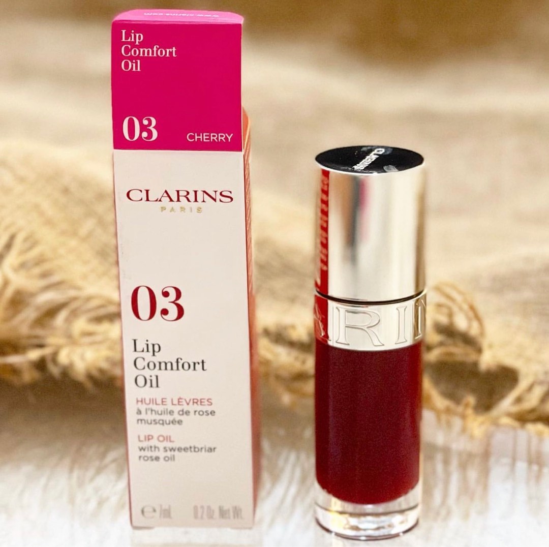 CLARINS lip comfort oil (Cherry) on Carousell