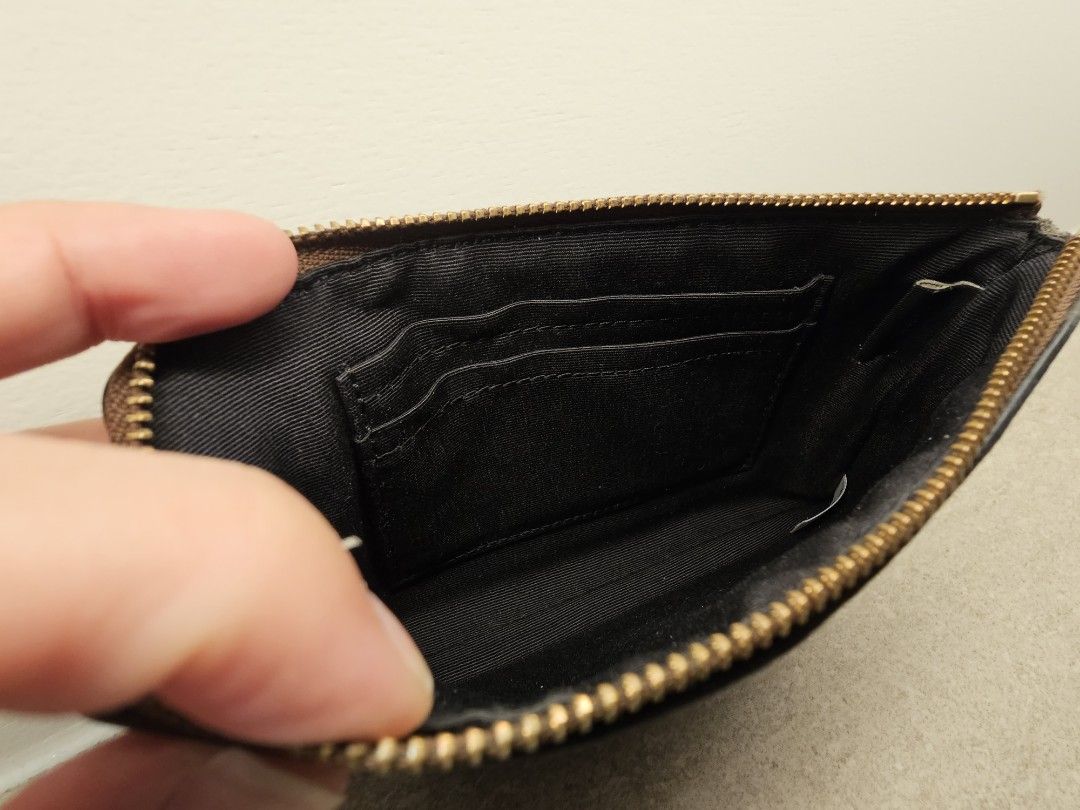Coach wristlet with L shape zipper, Women's Fashion, Bags & Wallets ...