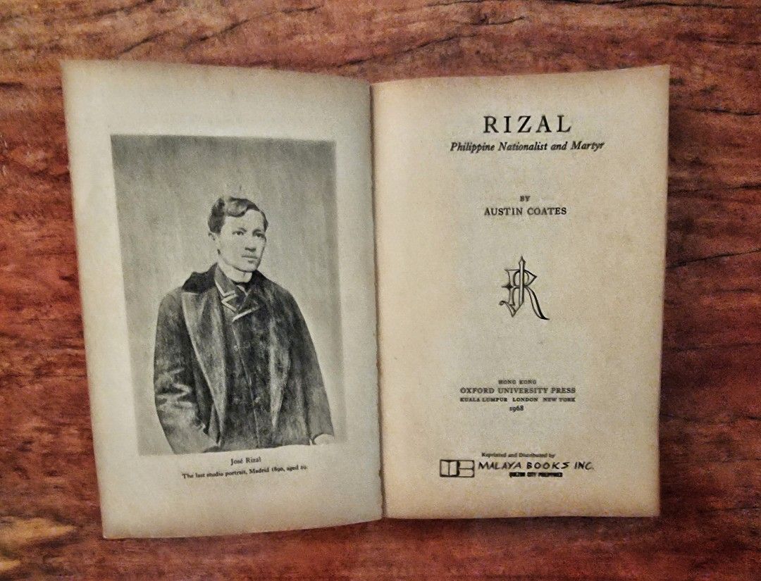 (COLLECTIBLE) RIZAL PHILIPPINE NATIONALIST AND MARTYR by Austin Coates ...
