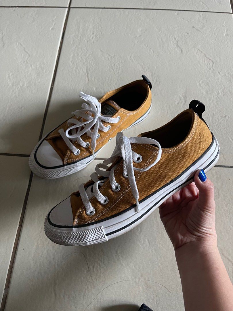 CONVERSE CHUCK TAYLOR ALL STAR Mustard Yellow on Carousell