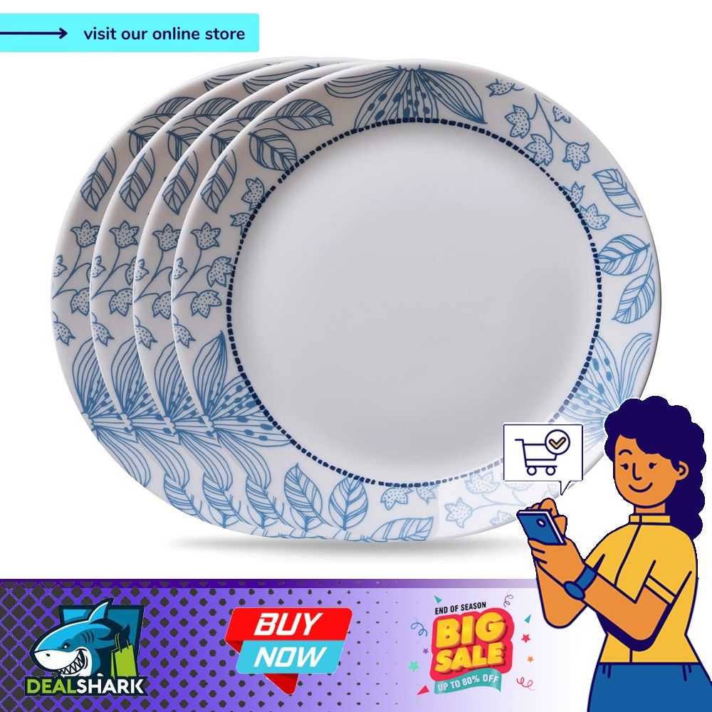 Corelle Everyday Expressions 4-Pc Dining Plates Set, Service for 4 ...