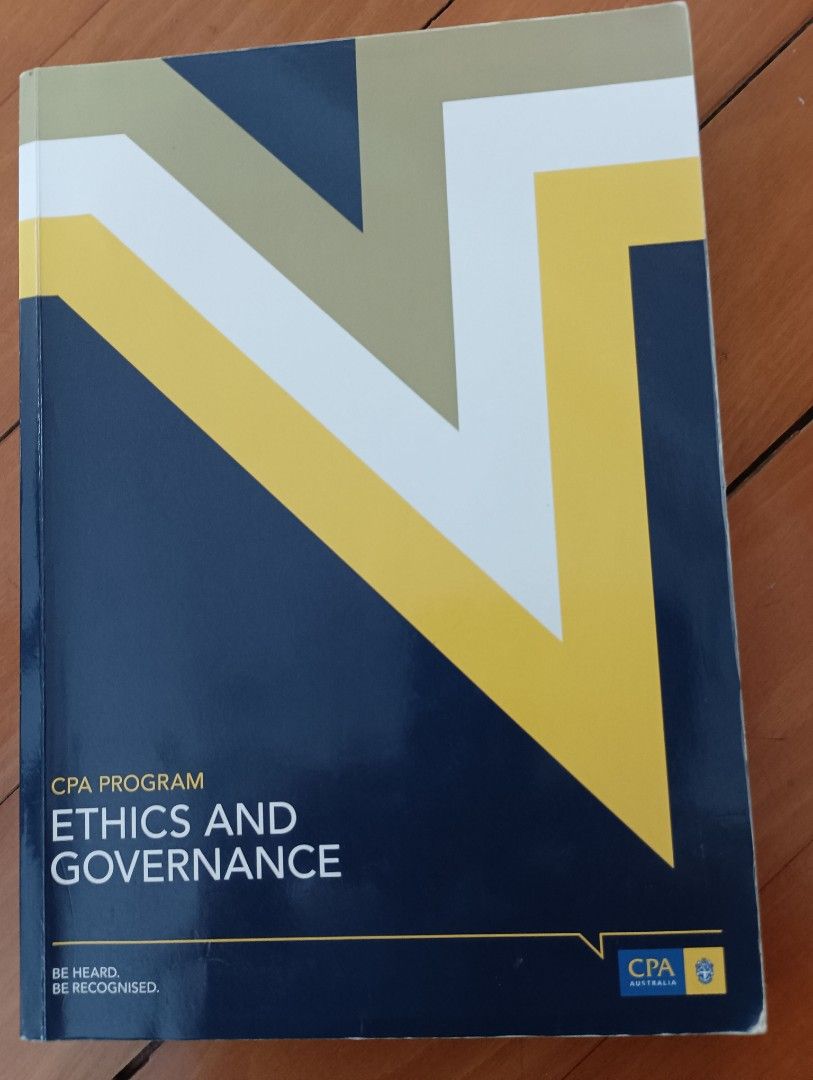 CPA Australia Ethics and Governance V16a, 興趣及遊戲, 書本 & 文具, 教科書 - Carousell