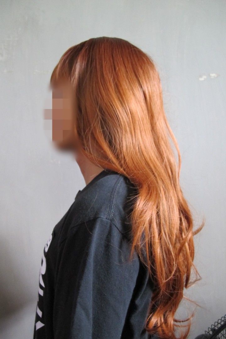 curly scottish orange long hair with bangs on Carousell