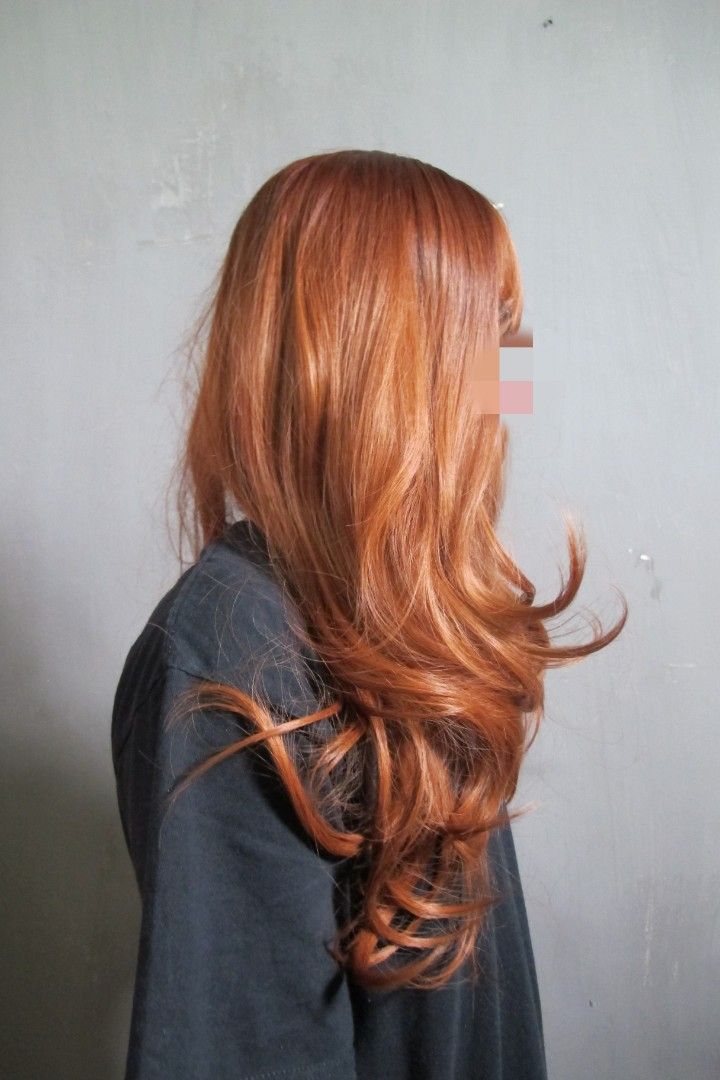 curly scottish orange long hair with bangs on Carousell