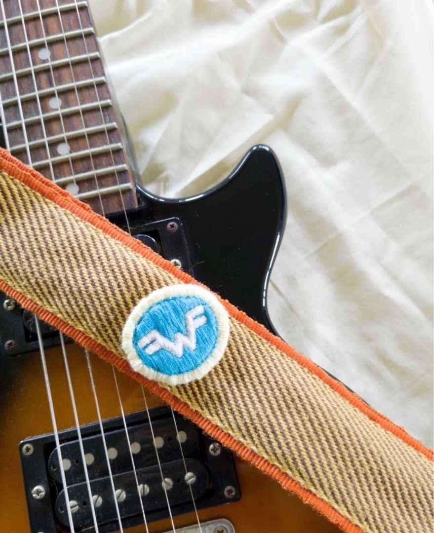 Custom band patch |embroidery | guitar strap patch|gift idea| on Carousell
