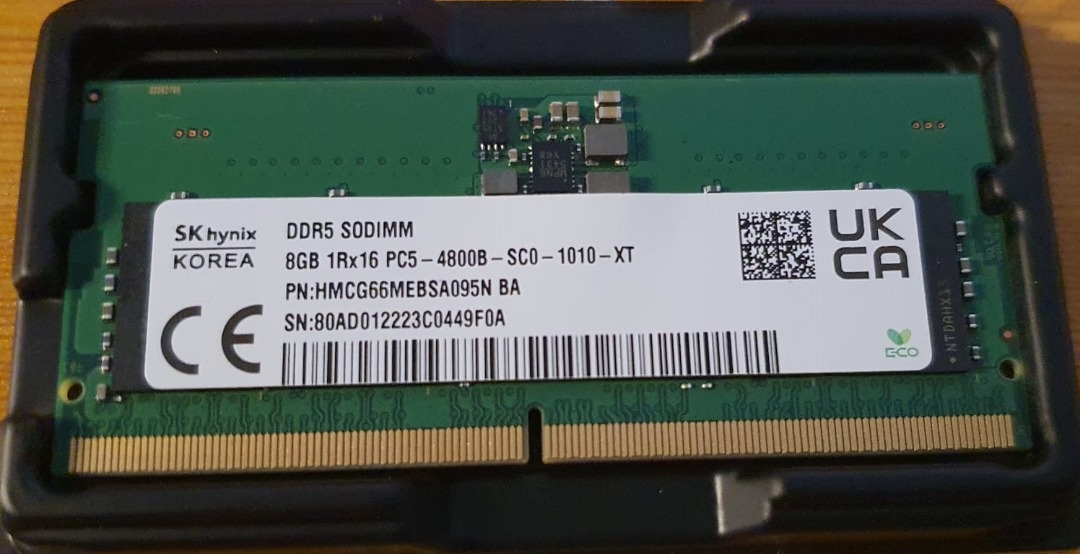 2 DDR5 RAM 8 GB Laptop, SK Hynix, Brand New, Computers & Tech, Parts ...