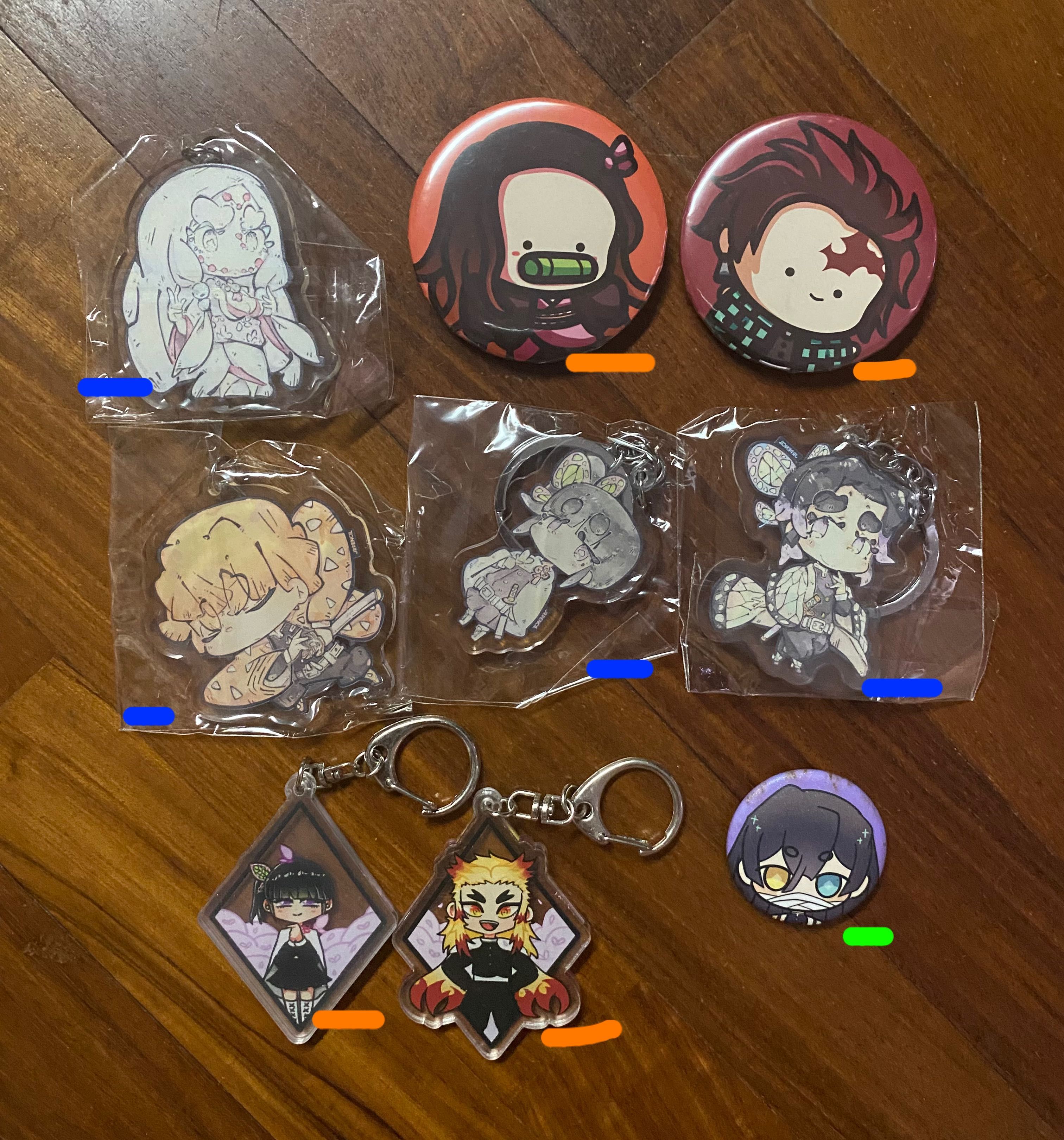 Demon Slayer Keychains, Hobbies & Toys, Memorabilia & Collectibles, J ...