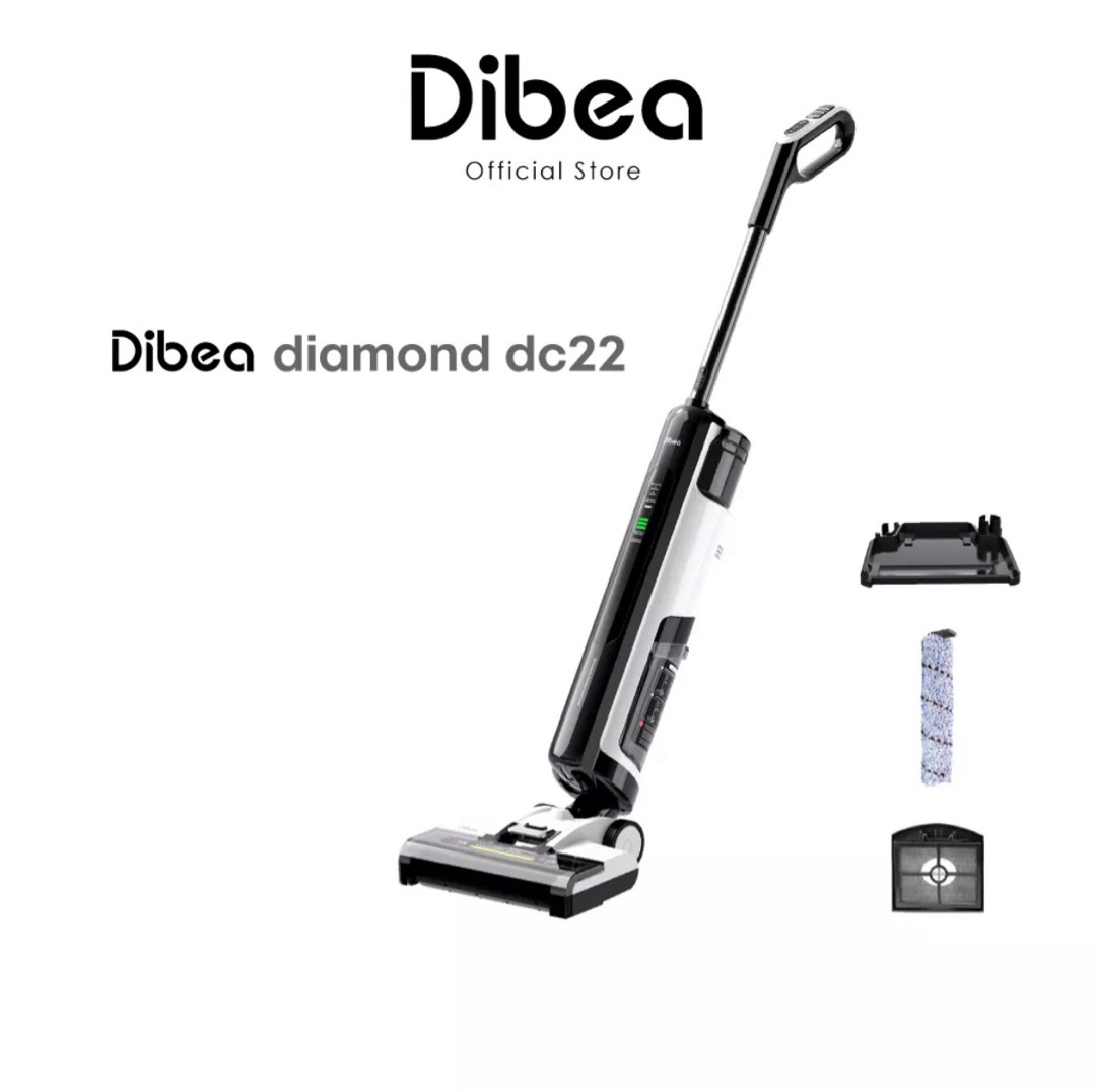 Dibea Diamond DC22 3-in-1 Wet Dry Cordless Vacuum Cleaner & Washer, TV ...