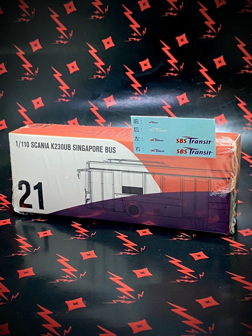 Diecast 1/110 Scania K230UB Singapore Bus with Water Slide Stickers SBS ...