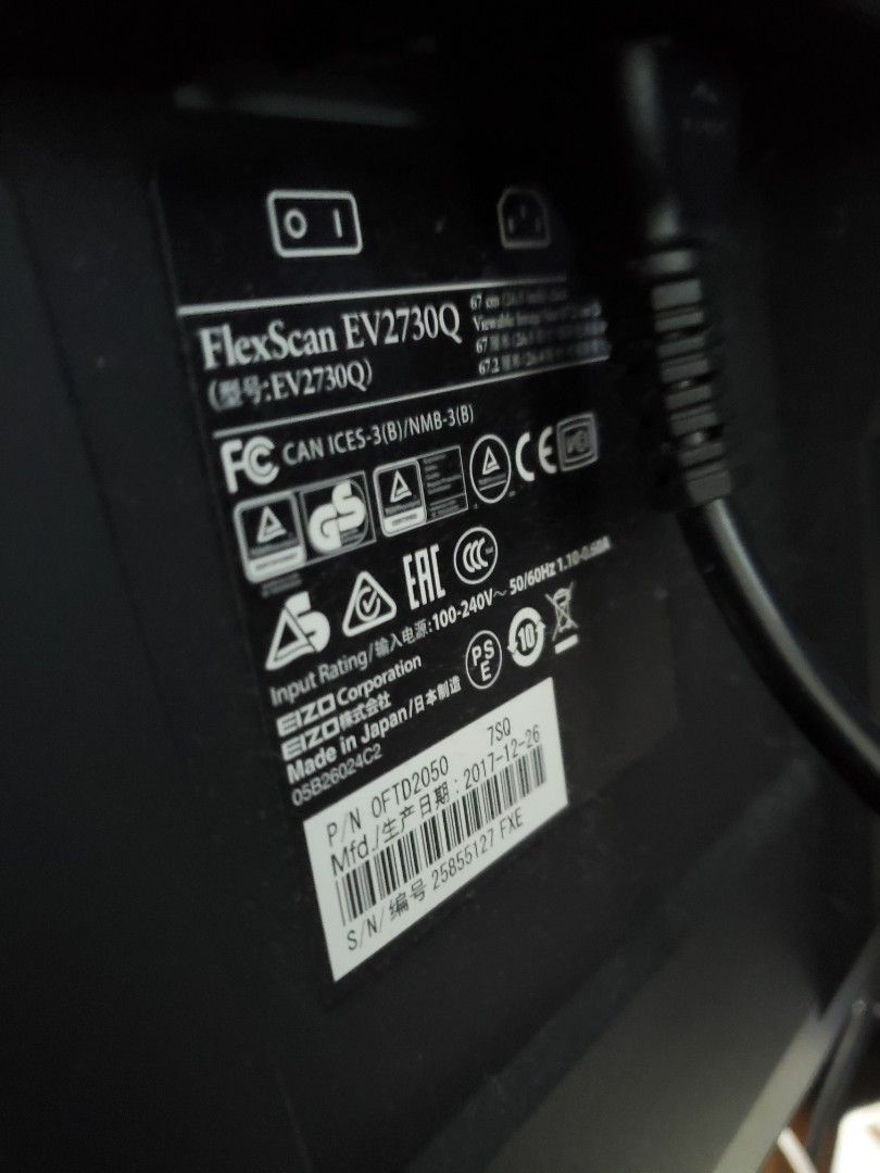 EIZO 2730Q 1920x1920 Square Monitor, Computers & Tech, Parts ...