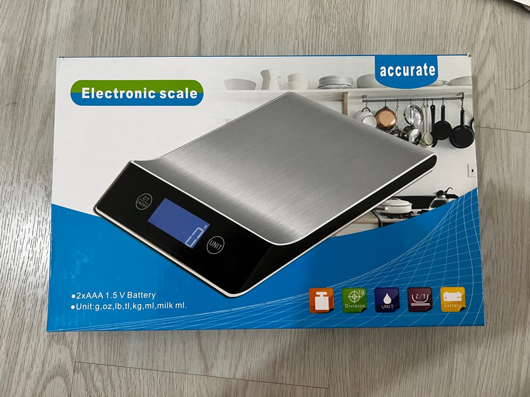 Electronic Kitchen Scale, Furniture & Home Living, Kitchenware ...