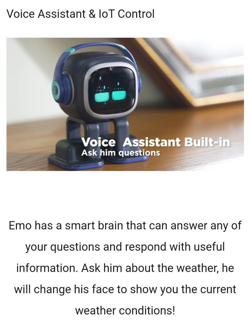 emo pet AI Robot desktop chatgpt toy, Video Gaming, Gaming Accessories ...