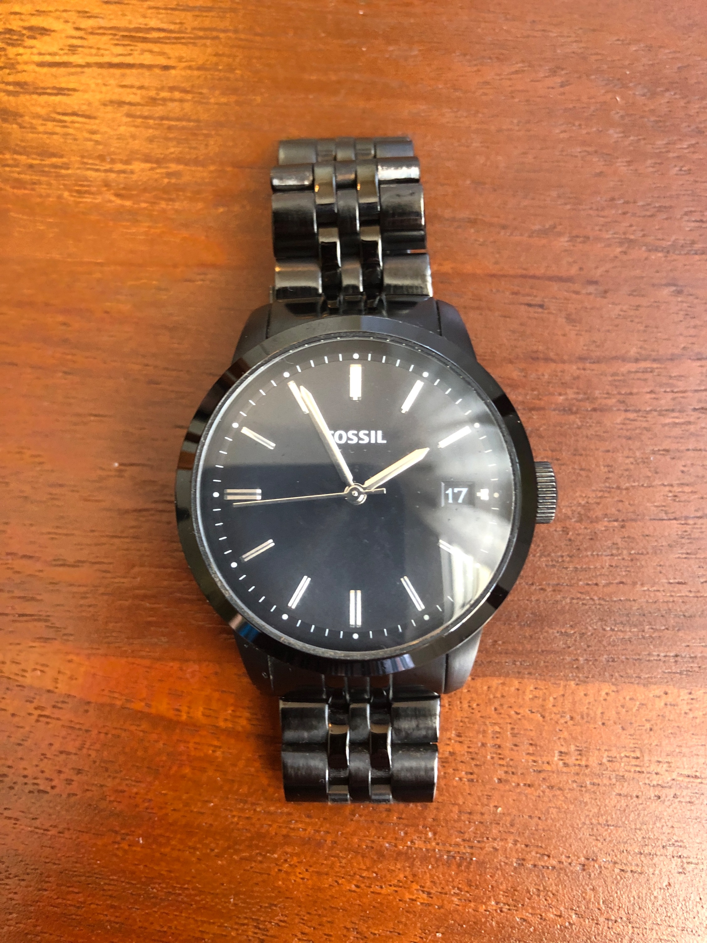 Fossil FS-4820 Analog Black Dial Unisex Watch, Women's Fashion, Watches ...