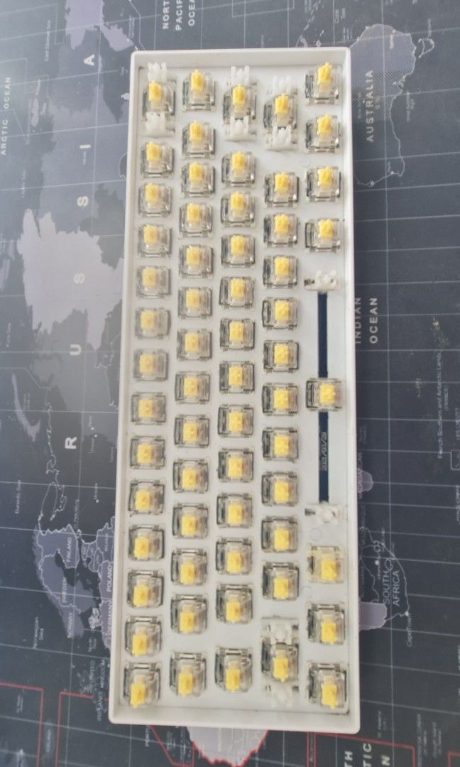 Full modded RK61 mechanical keyboard Yellow Gateron, Computers & Tech ...