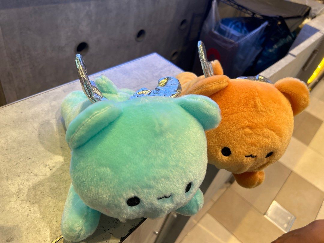 Funclaw plushies (Cats with silver wings), Hobbies & Toys, Toys & Games ...