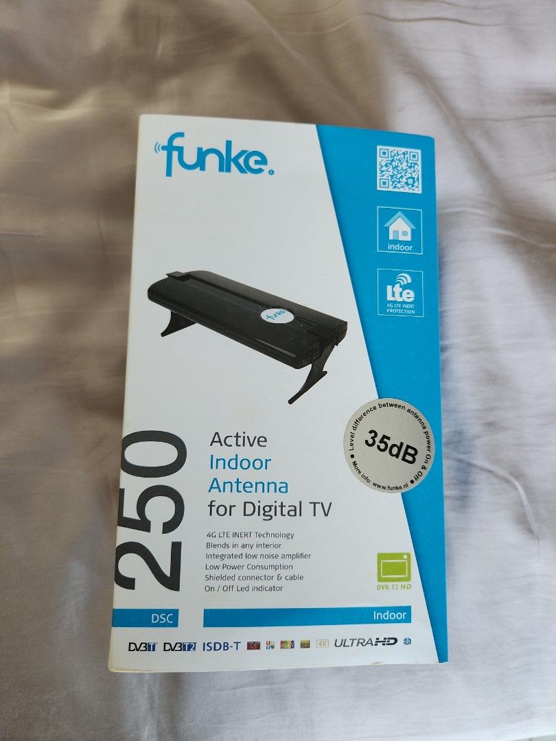 funke digital tv antenna with free HDMI cable, TV & Home Appliances, Electrical, Adaptors ...