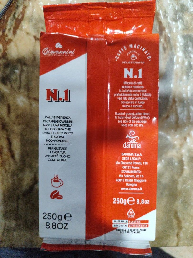 Giovannini Ground Coffee for moka express (moka powder), Food & Drinks ...