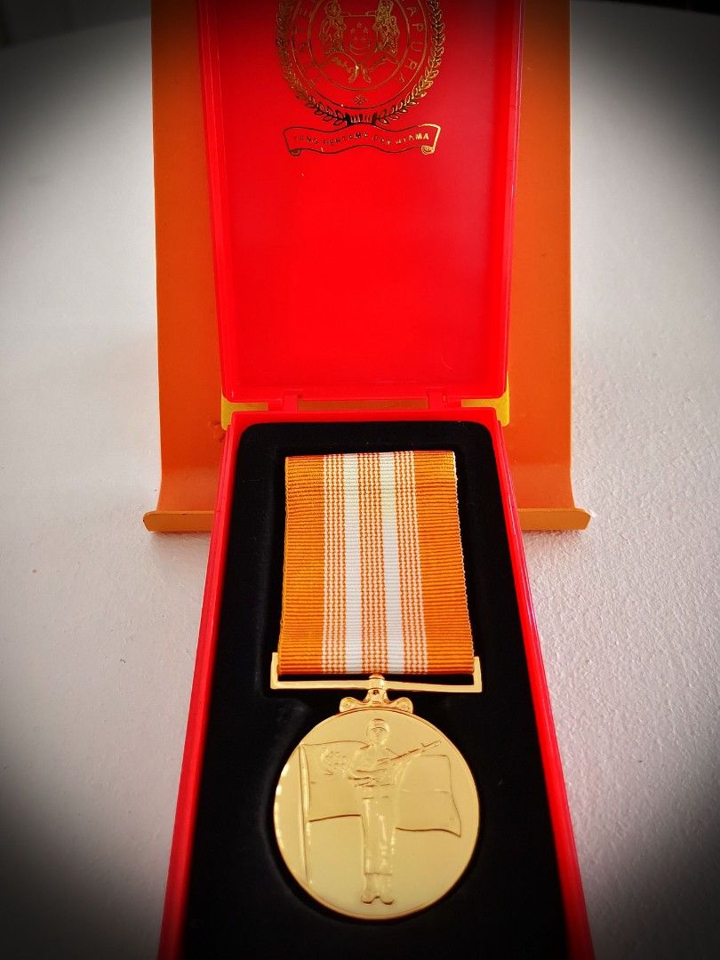 Gold service Medal award, Hobbies & Toys, Memorabilia & Collectibles ...