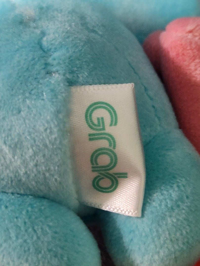 Grab plushie soft toy cute limited edition blue pink, Hobbies & Toys ...