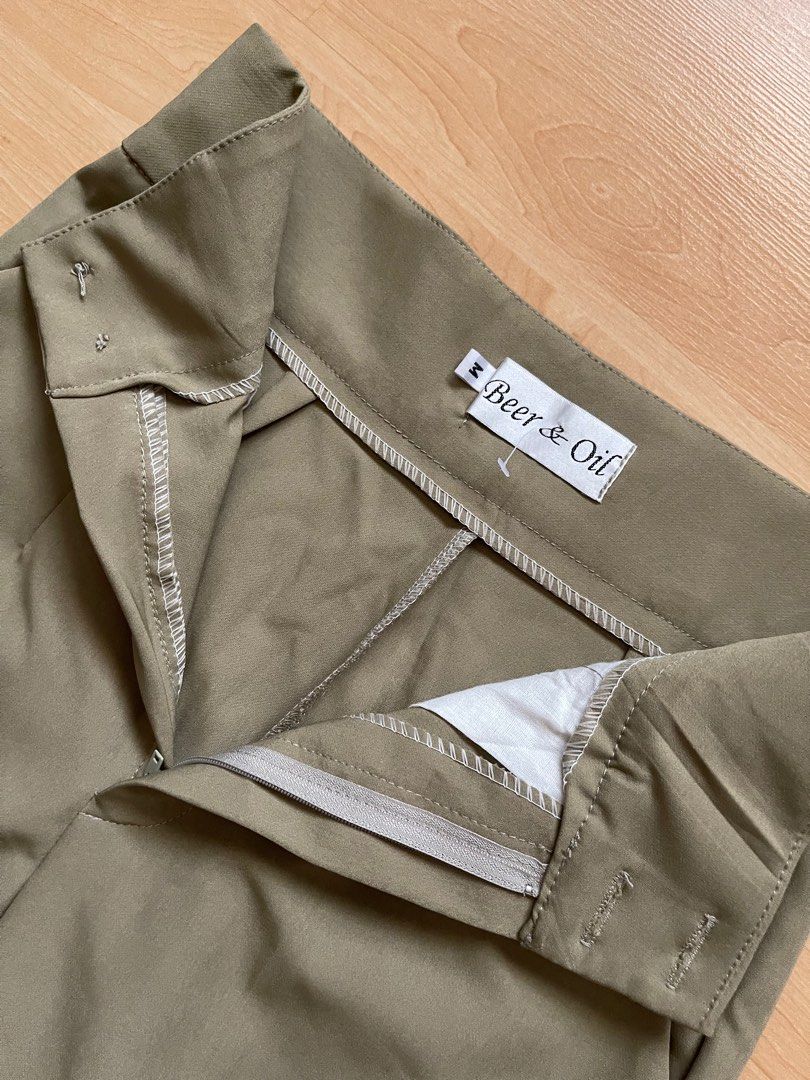 Green Work Pants, Women's Fashion, Bottoms, Other Bottoms on Carousell