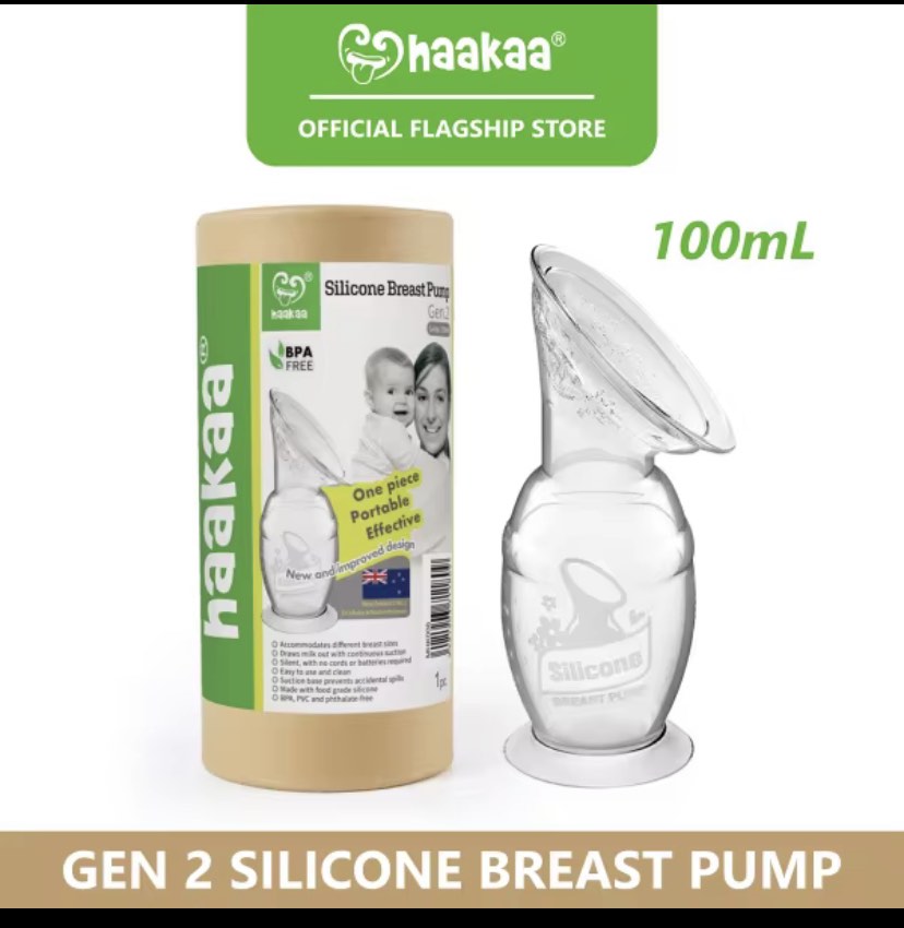 Haakaa Gen 2 Silicone Breast Pump with Cap, Babies & Kids, Nursing ...
