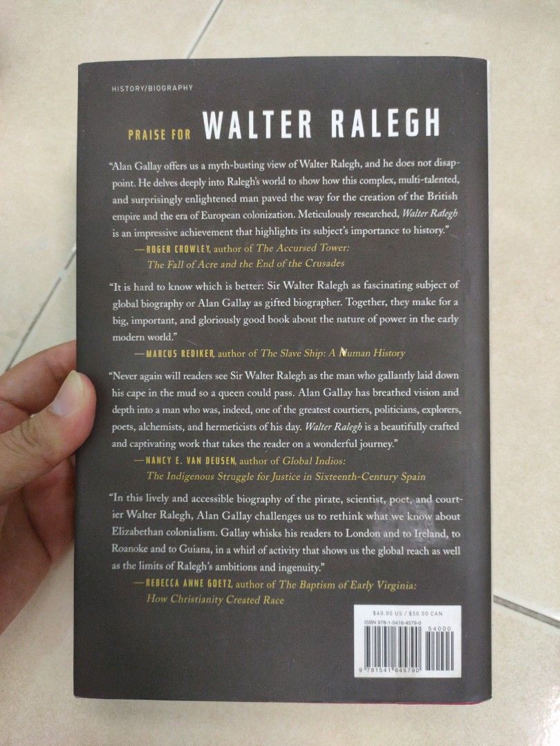 (Hardcover) Walter Ralegh: Architect of Empire by Alan Gallay ...