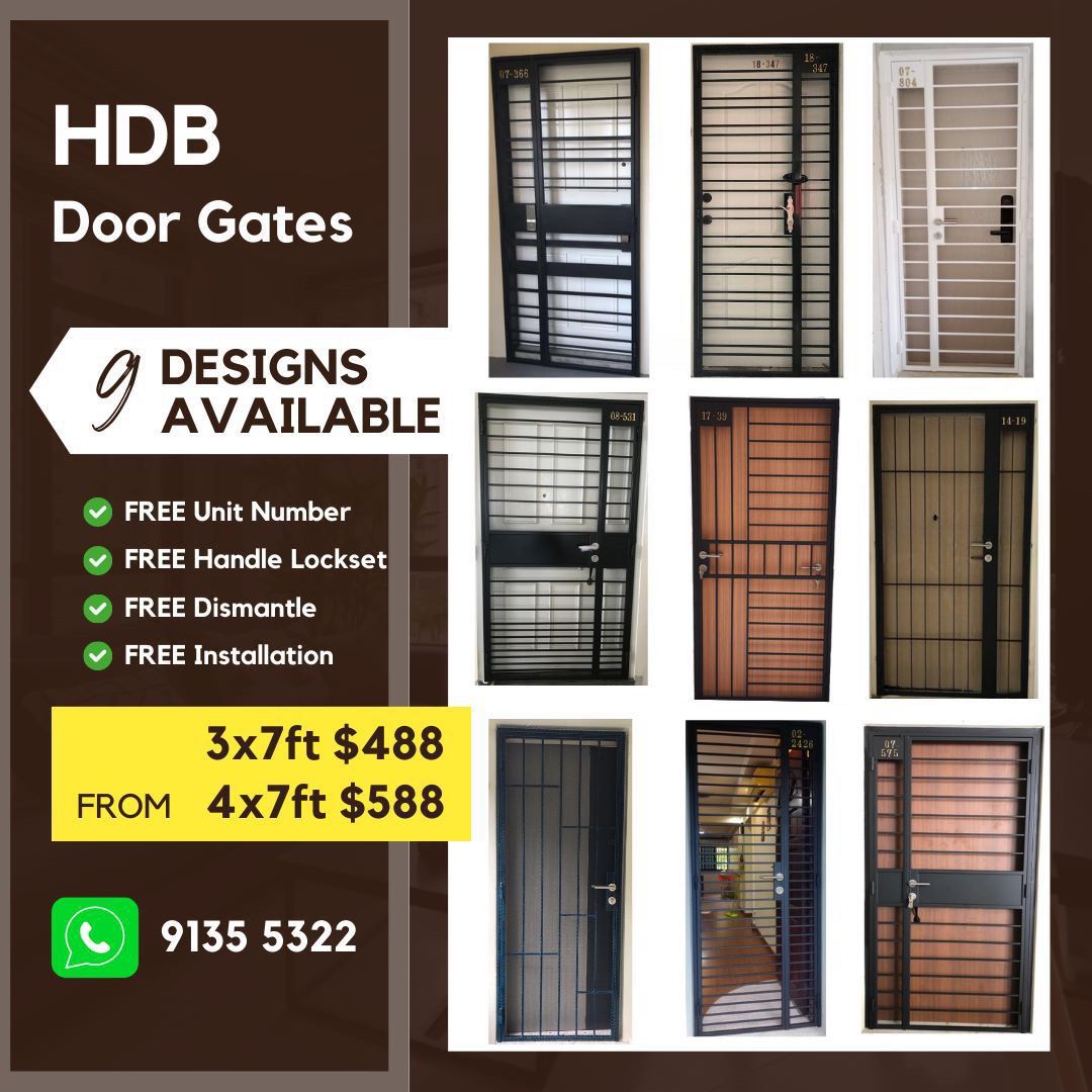 HDB DOOR GATES, Home Services, Renovations, Interior Design Services on ...