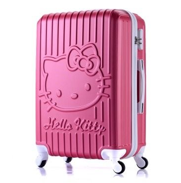 Hello Kitty 20" Luggage Travel Hardcase Bag Cabin Size Hot Pink 3D ...