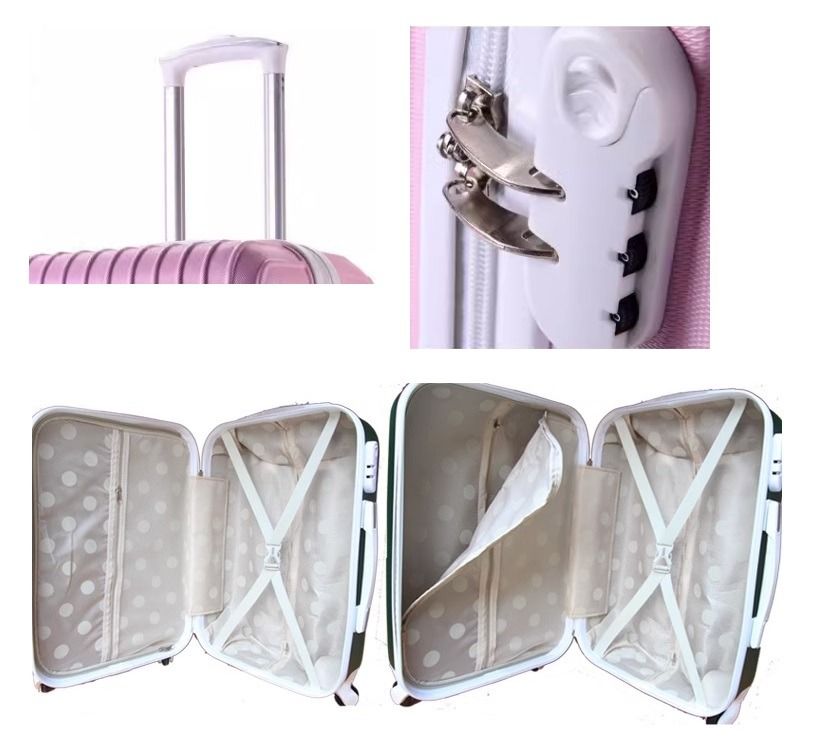 Hello Kitty 20" Luggage Travel Hardcase Bag Cabin Size Hot Pink 3D ...