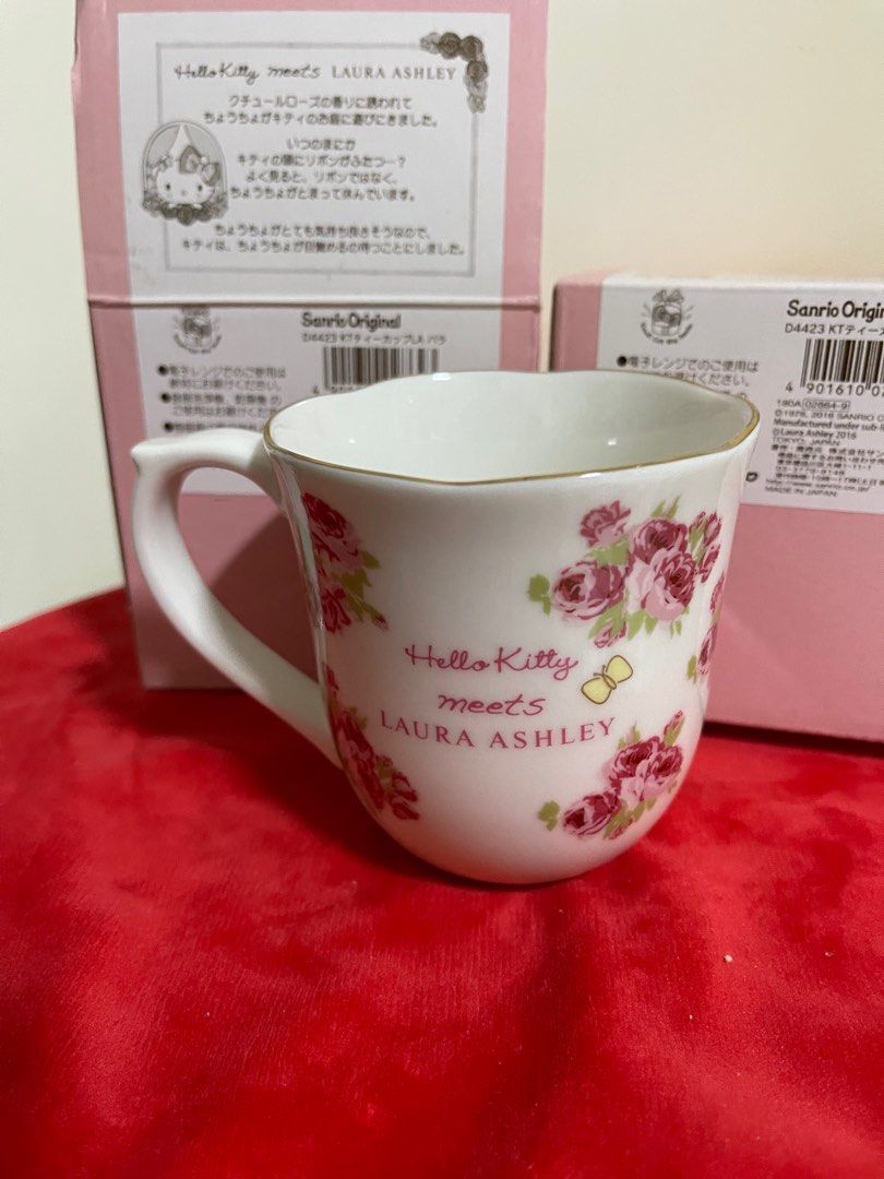 Hello Kitty Laura Ashley Mug Sanrio Japan, Everything Else on Carousell