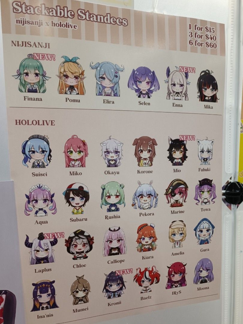 Hololive / Nijisanji Stackable Standees (Holocubes/Nijicubes), Hobbies & Toys, Toys & Games on ...