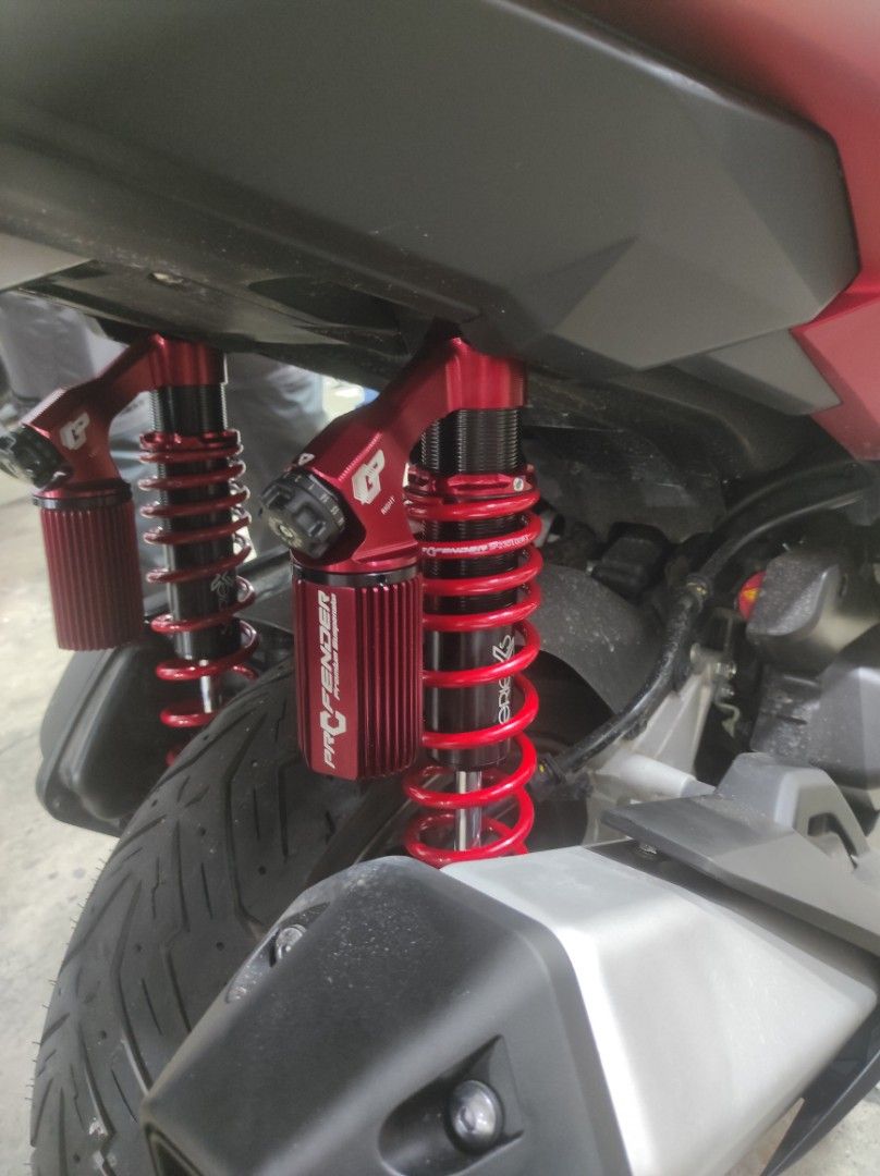 HONDA ADV160 PROFENDER XSERIES STANDARD RED, Motorcycles, Motorcycle ...