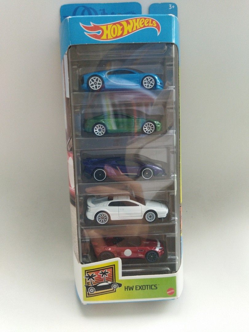 Hot Wheels Exotics 5 pack not Matchbox Majorette Tomica 1/64 toy car ...