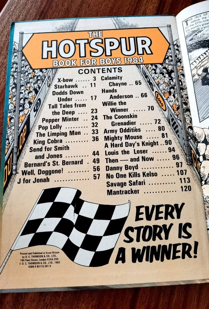 Hotspur Books For Boys 1984 Magazine Comics Vintage, Hobbies & Toys ...