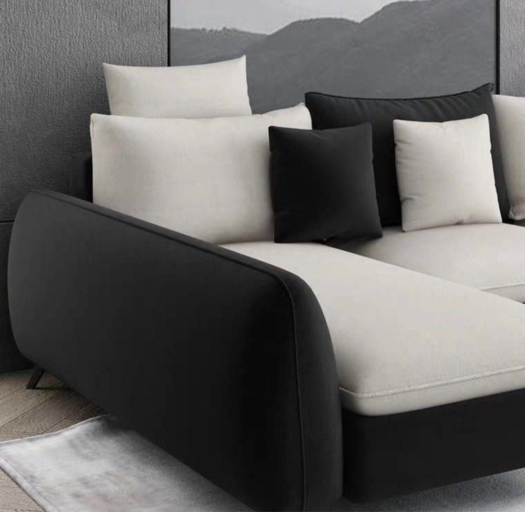 HURSLE Modern Pebble Sofa, Furniture & Home Living, Furniture, Sofas on ...