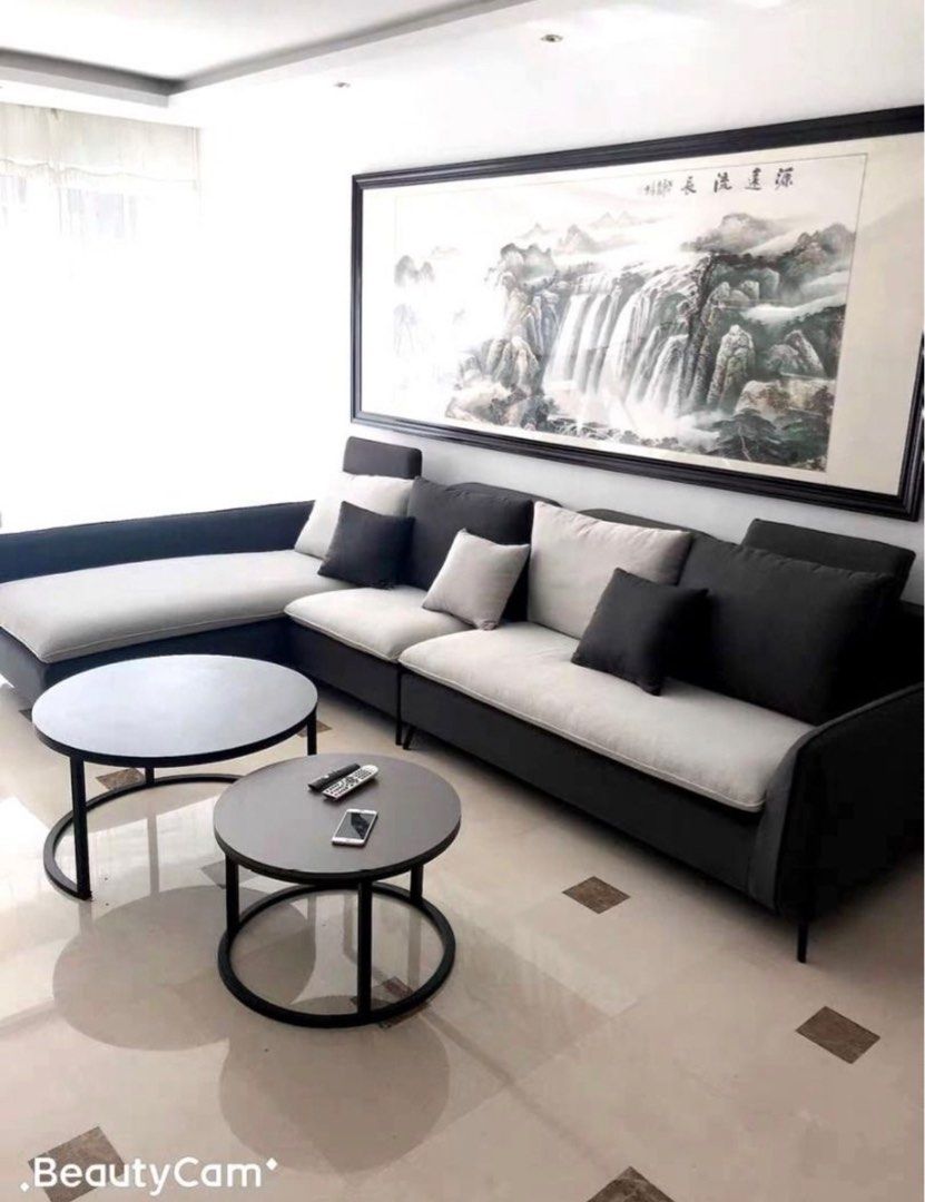 HURSLE Modern Pebble Sofa, Furniture & Home Living, Furniture, Sofas on ...