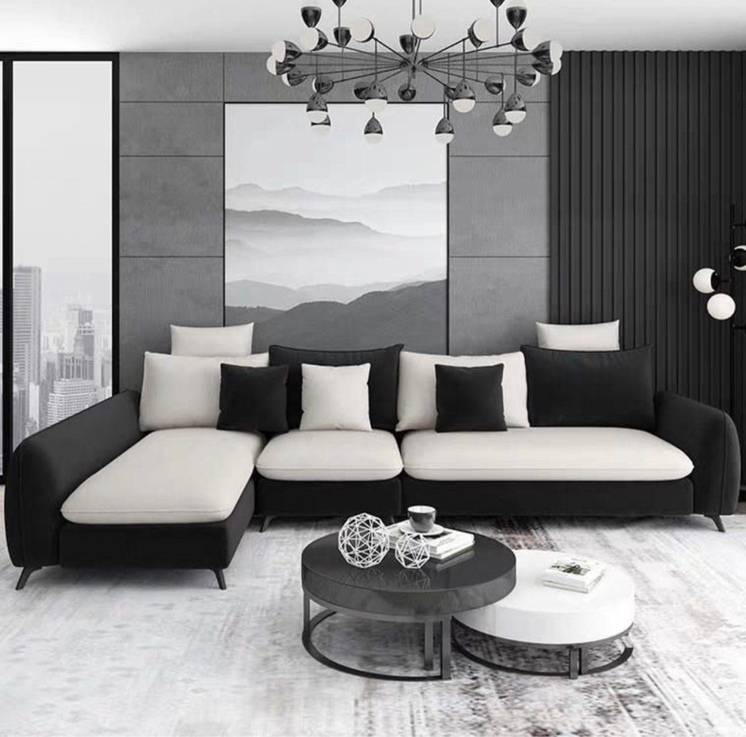 HURSLE Modern Pebble Sofa, Furniture & Home Living, Furniture, Sofas on ...